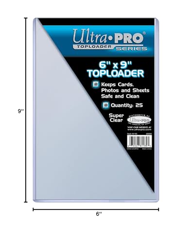 Ultra Pro 6" X 9" Toploader 25ct