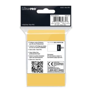 Ultra Pro Standard PRO-Matte Deck Protectors (for Magic & Pokemon) - Yellow (50 ct.)