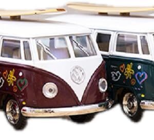 Schylling Die-Cast 62ft Vw Bus and Surfboard DCVS