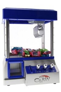 mini claw machine for kids – the toy grabber is ideal for children and parties, fill with small toys and candy – feature led lights, loud sound effects and coins