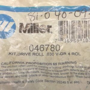 MILLER ELECTRIC Miller 4pc MIG V-Groove Drive Roll Kit 46780