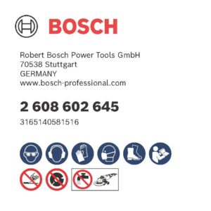 Bosch 2608602645 Diamond Cutting Disc Best for Stone, 230mm Ø, 22.23mm x 2.4mm x 15mm, Silver/Grey