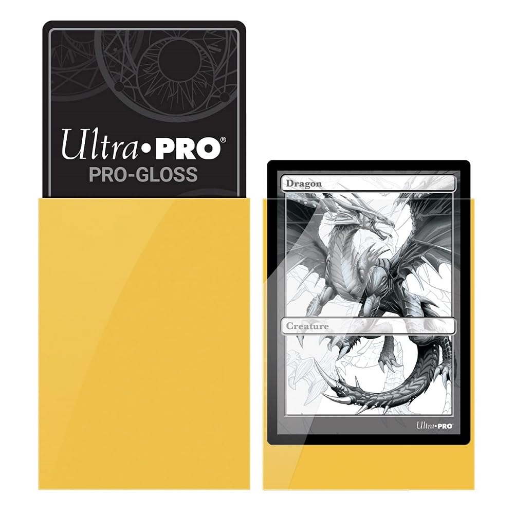 Ultra Pro Standard PRO-Matte Deck Protectors (for Magic & Pokemon) - Yellow (50 ct.)