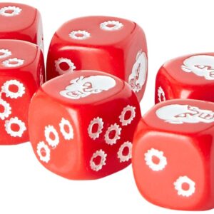 Zombicide Red Special DICE - Add Flair to Your Games and Roll in Style! Cooperative Strategy Game with Tabletop Miniatures, Ages 14+, 1-6 Players, 1 Hour Playtime, Made by CMON