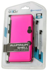 3ds aluminum shell plus stylus pens kit - pink