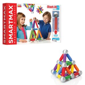 smartmax start xl (42 pcs) stem magnetic discovery building set featuring safe, extra-strong, oversized building pieces for ages 3+