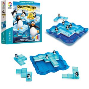 smartgames penguins on ice - a sliding cognitive skill-building puzzle game for ages 6 - adult