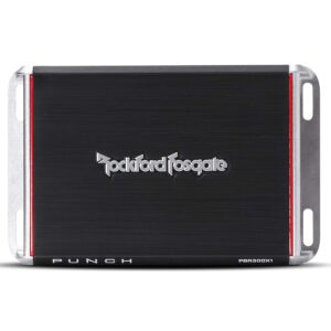 rockford fosgate pbr300x1 punch 300 watt mono boosted rail amplifier