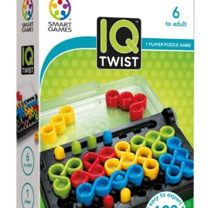 SmartGames IQ Twist, a Travel Game for Kids and Adults, a Cognitive Skill-Building Brain Game - Brain Teaser for Ages 6 & Up, 120 Challenges in Travel-Friendly Case