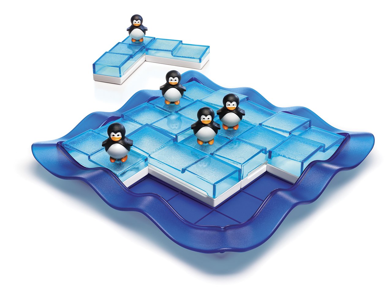 SmartGames Penguins on Ice - A Sliding Cognitive Skill-Building Puzzle Game for Ages 6 - Adult