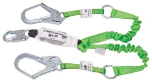 honeywell miller by honeywell 980rss-rr-z7/6ftgn stretchstop lanyards with rescue loops, 6'