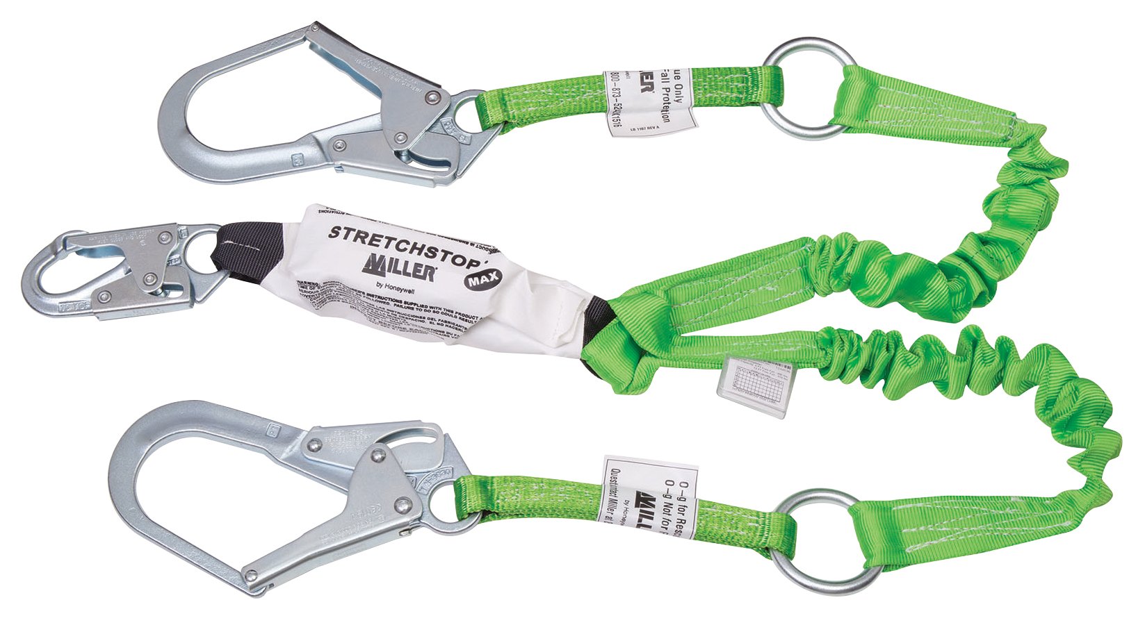 Honeywell Miller by Honeywell 980RSS-RR-Z7/6FTGN Stretchstop Lanyards with Rescue Loops, 6'