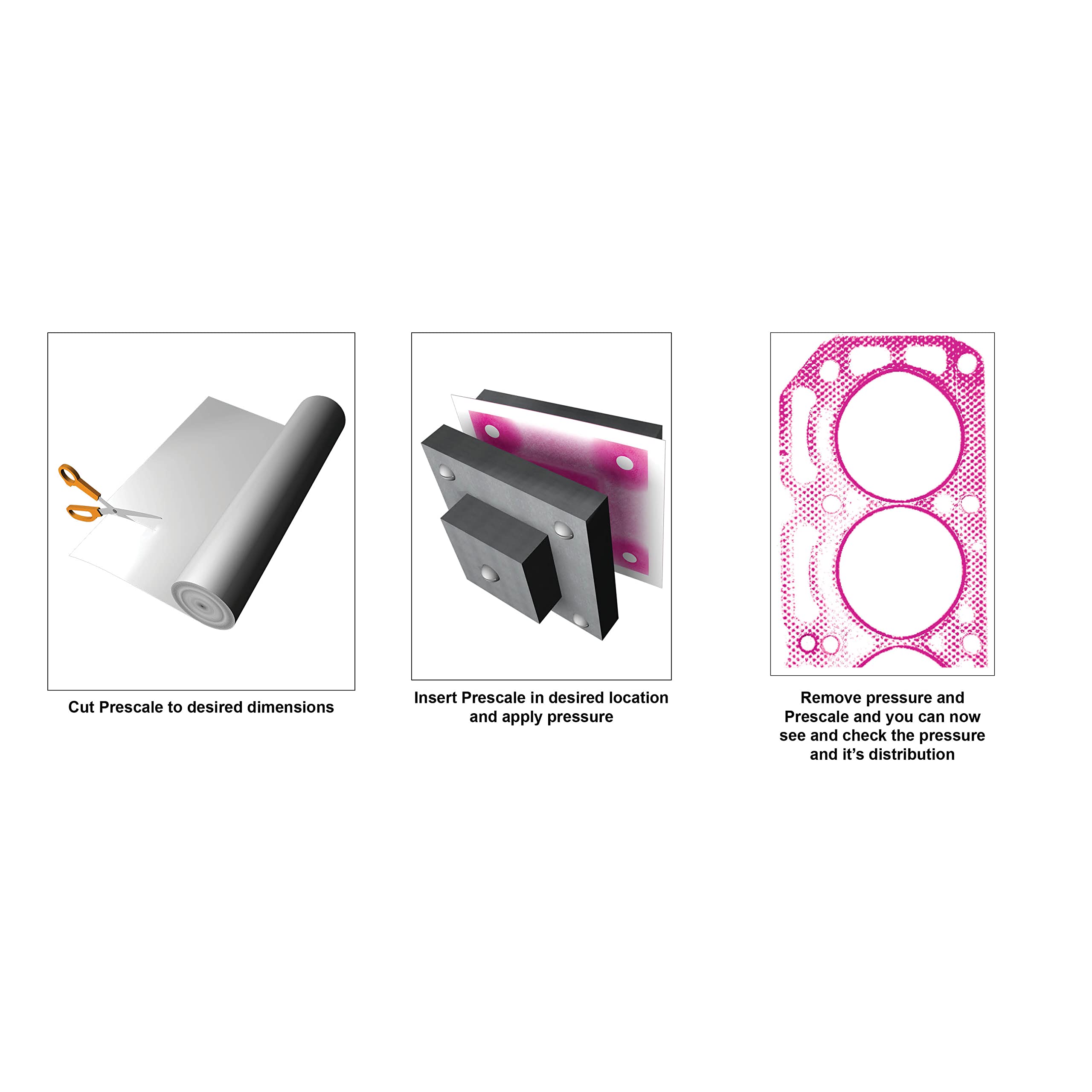 Fujifilm Prescale Medium Pressure (MS) – Surface Pressure Mapping - Pressure Indicating Film - Tactile Sensor - Pressure Range 1,400-7,100 PSI; 32.8 ft x 10.6 in. Film Roll