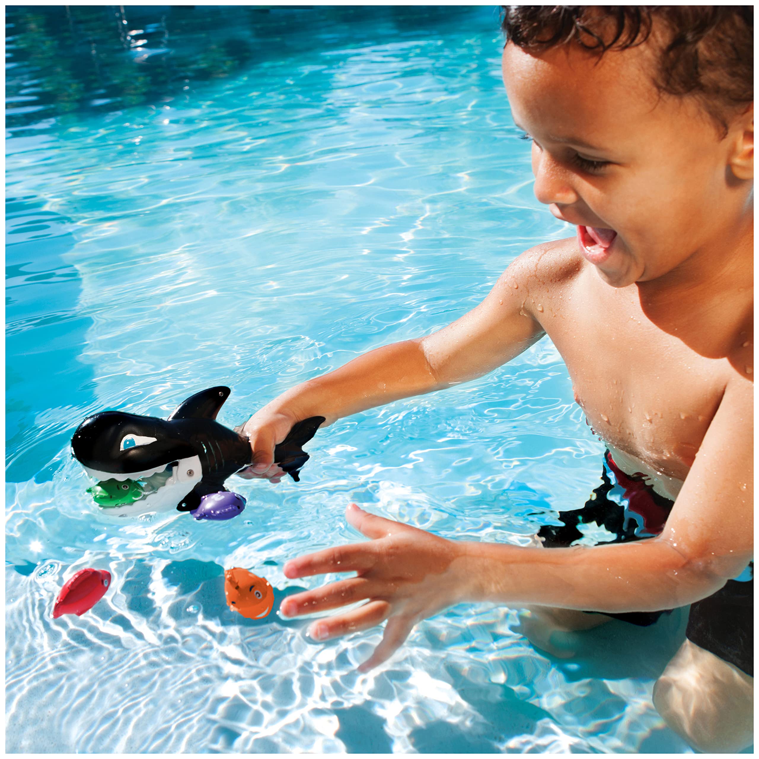 SwimWays Gobble Gobble Guppies Educational Water Toy, Pool Party Favors & Bath Toys for Kids Ages 2 and Up