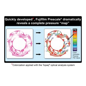 Fujifilm Prescale Medium Pressure (MS) – Surface Pressure Mapping - Pressure Indicating Film - Tactile Sensor - Pressure Range 1,400-7,100 PSI; 32.8 ft x 10.6 in. Film Roll