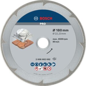 bosch 2608602692 diamond cutting disc best for marble, 180mm Ø, 22.23mm x 2.2mm x 3mm