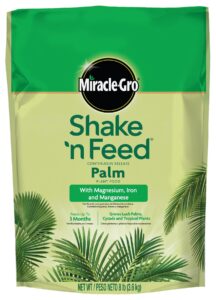 miracle-gro shake 'n feed continuous release palm plant food, 8-pound (slow release plant fertilizer)