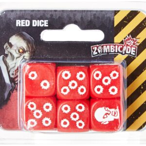 Zombicide Red Special DICE - Add Flair to Your Games and Roll in Style! Cooperative Strategy Game with Tabletop Miniatures, Ages 14+, 1-6 Players, 1 Hour Playtime, Made by CMON