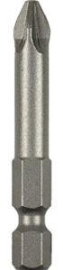 bosch 2609255929 49mm pozidriv screwdriver bit pz2 (2 pieces)