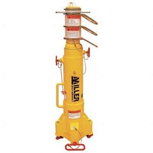 miller dh-ap-1/ durahoist portable fall arrest post, yellow, standard