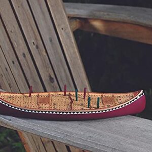 Outside Inside - Hand Painted Tin Boat Cribbage Board