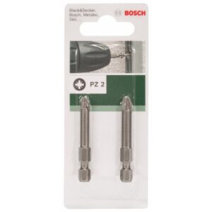 Bosch 2609255929 49mm Pozidriv Screwdriver Bit PZ2 (2 Pieces)