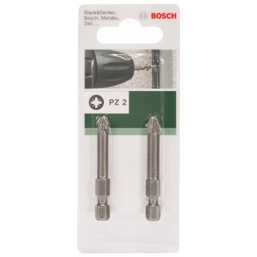 Bosch 2609255929 49mm Pozidriv Screwdriver Bit PZ2 (2 Pieces)