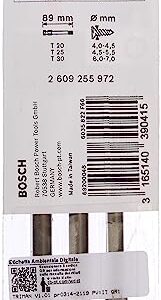 Bosch 2609255972 89mm Torx Screwdriver Bit Set with Standard Quality (3 Pieces)