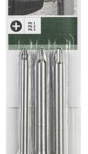 Bosch 2609255966 89mm Screwdriver Bit Set with Standard Quality (3 Pieces)