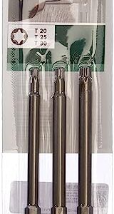 Bosch 2609255972 89mm Torx Screwdriver Bit Set with Standard Quality (3 Pieces)