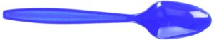 amscan 43601.105 plastic spoons, one size, bright royal blue