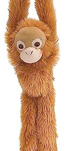 Wild Republic Orangutan Plush, Monkey Stuffed Animal, Plush Toy, Gifts for Kids, Hanging 20 Inches