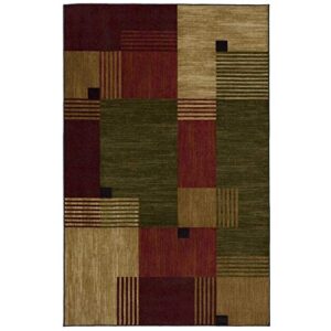 Mohawk Home Alliance Modern Geometric 5' x 8' Area Rug - Red - Perfect for Living Room, Dining Room, Office