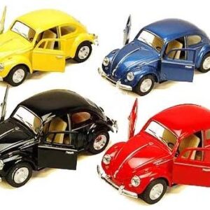 KiNSMART 1967 Volkswagen Classic Beetle 5inch 1:32Scale Die Cast Metal Model Toy Cars SetOf4