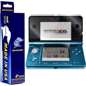 armorsuit militaryshield screen protector for nintendo 3ds - [max coverage] anti-bubble hd clear film