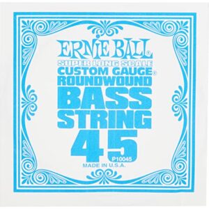 Ernie Ball 5-String Super Long Scale Slinky Nickel Wound Bass Guitar Strings, 45-130 Gauge (P02850)