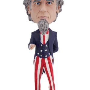 Royal Bobbles Uncle Sam Bobblehead, Premium Polyresin Lifelike Figure, Unique Serial Number, Exquisite Detail