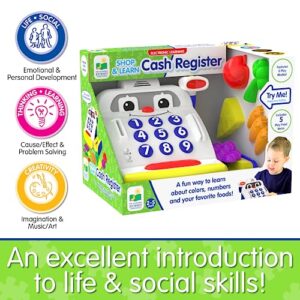 The Learning Journey: Electronic Learning - Shop and Learn Interactive Cash Register - 3 Play Modes Develops Early Math Skills Preschool kids Toys for Boys & Girls Ages 2 and Up - Award Winning Toy