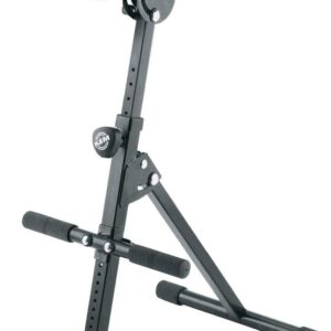 K&M Konig & Meyer 14047.000.55 Performance Pneumatic Stool | Easily Adjust Height/Angle of the Ergonomic Set /Footrest | Professional Grade for all Musicians | German Made | Black Imitation Leather