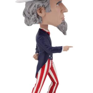 Royal Bobbles Uncle Sam Bobblehead, Premium Polyresin Lifelike Figure, Unique Serial Number, Exquisite Detail