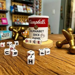 TDC Games Campbell's Alphabet Dice Game, Great for Party Favors, Travel Games, Family Games, Camping Games, Games for Family Game Night, Yard Games for Adults and Family