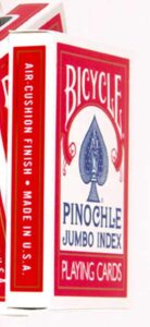 pinochle playing cards jumbo index - bundle of 6 decks