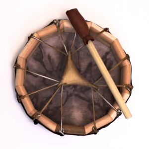 Native American style, Deer hide Frame drum 10"