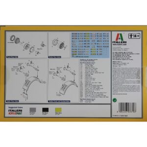 Italeri 3870 Wheels Rims And Mud Guards, - 1:24 Scale Truck Model Kit Parts