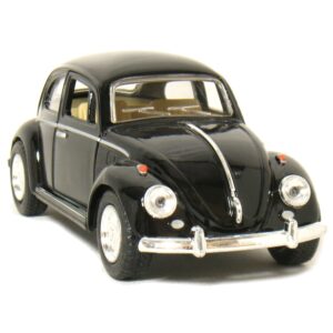 5" 1967 volkswagen classic beetle 1:32 scale (black) by kinsmart