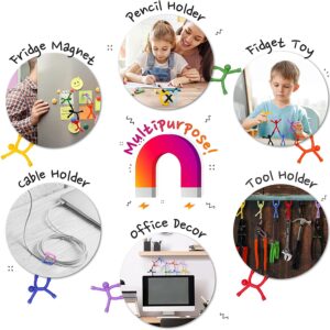 MagMen Magnetic Travel Toys: Stretchy, Fun, and Educational Fidget Toys for Kids and Adults Ages 3 and up 10 Opaque