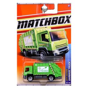 matchbox 2011 city action go green garbage truck trash recycle