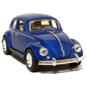 kinsmart 5" 1967 volkswagen classic beetle 1:32 scale (blue)