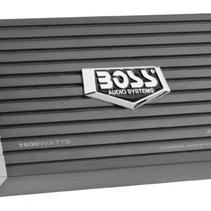 BOSS Audio Systems AR1600.4 4 Channel Car Amplifier - 1600 Watts, Full Range, Class A/B, 2-4 Ohm Stable, Mofet Power Supply, Bridgeable