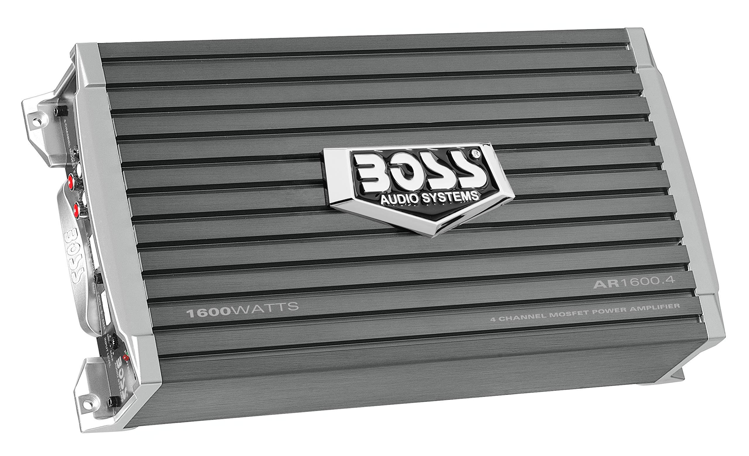 BOSS Audio Systems AR1600.4 4 Channel Car Amplifier - 1600 Watts, Full Range, Class A/B, 2-4 Ohm Stable, Mofet Power Supply, Bridgeable